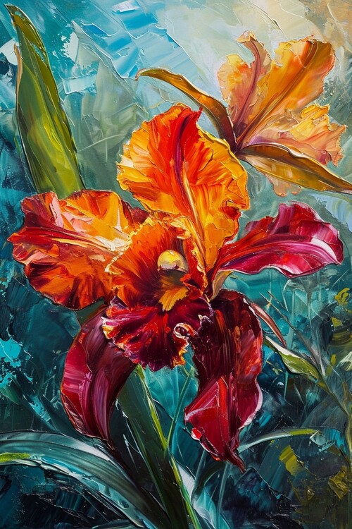 Orchid oil painting | A maior seleção de presentes e posteres | 3+1 GRÁTIS