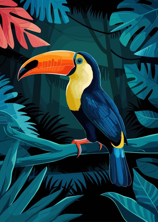 Toucan Wallpaper Print