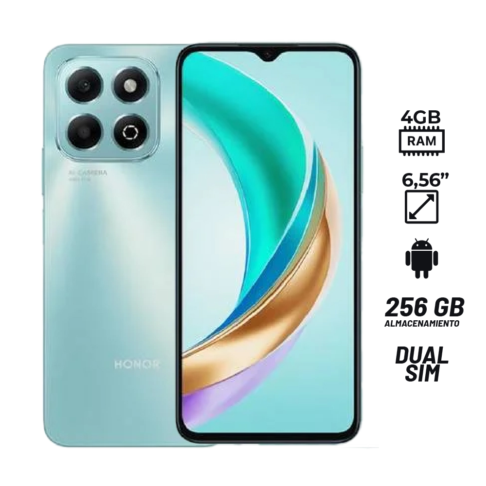 Honor Celular X6B Plus JDY-LX3 6.56” 8GB RAM 256GB MTK Helio Android ...