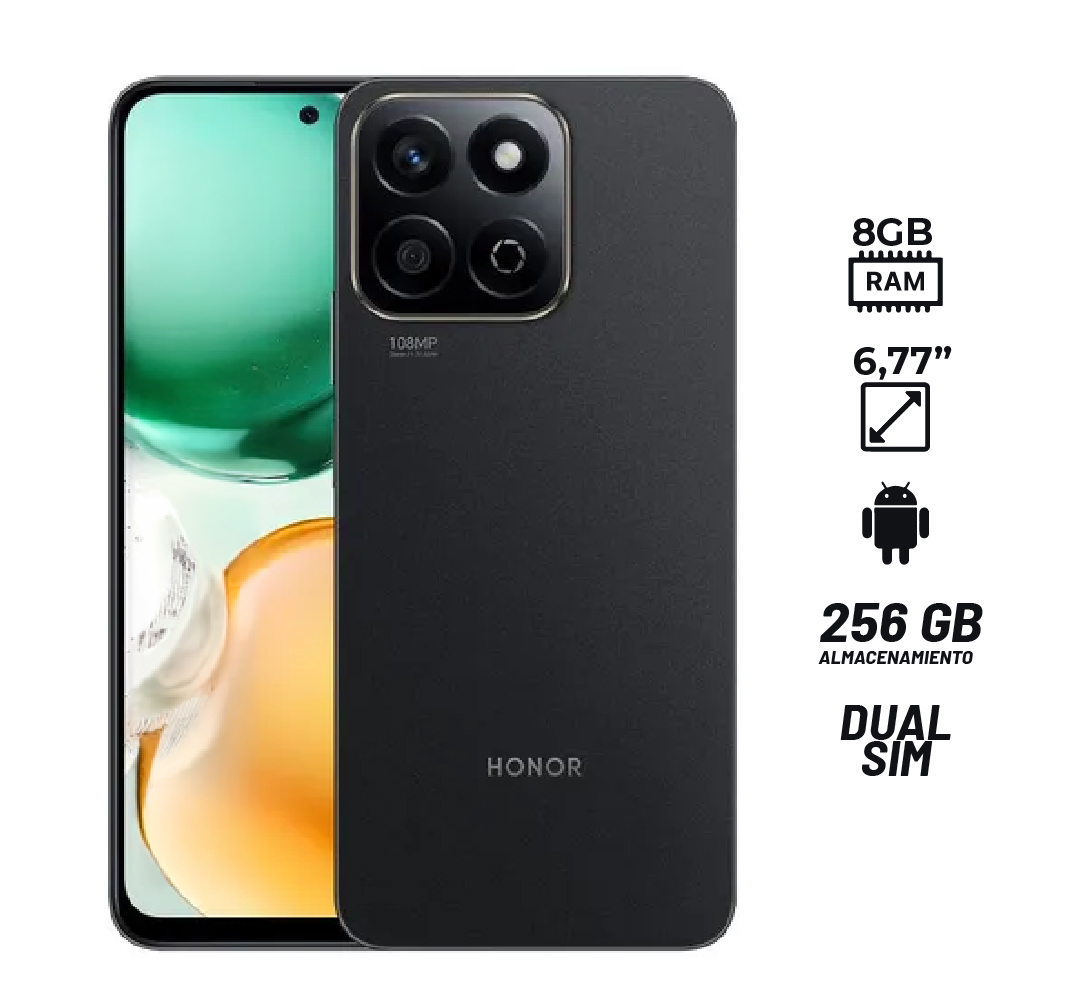 HONOR Celular X7C ALT-LX3 6.77” 8GB-256GB Octa Core Dual SIM Android