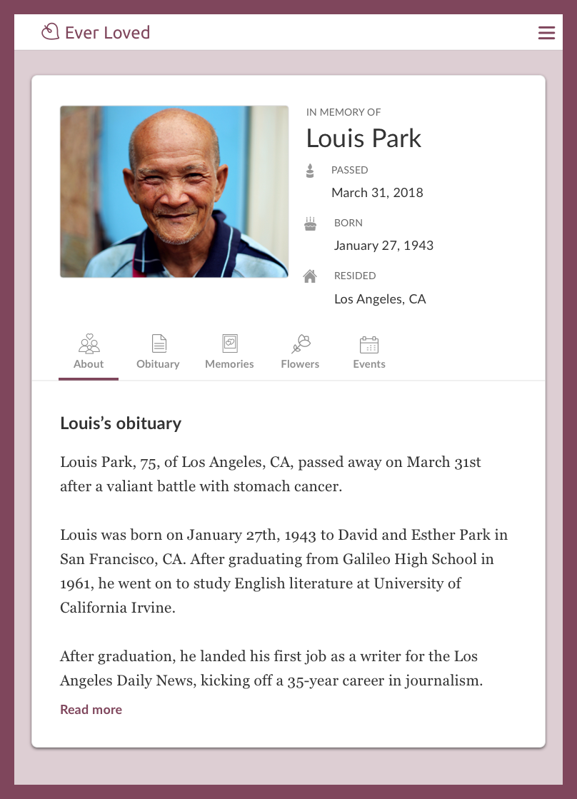 Obituary Examples
