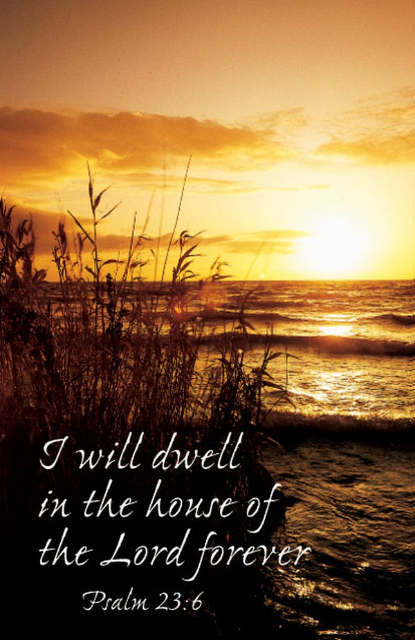 I Will Dwell in the House...Funeral Letter-Size Bulletin | Church Partner