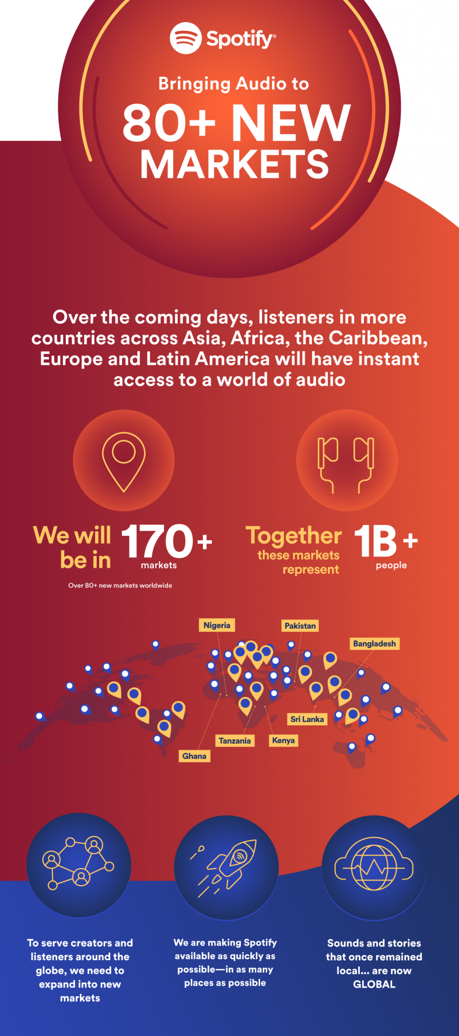 Spotify Expands International Footprint, Bringing Audio to 80+ New ...