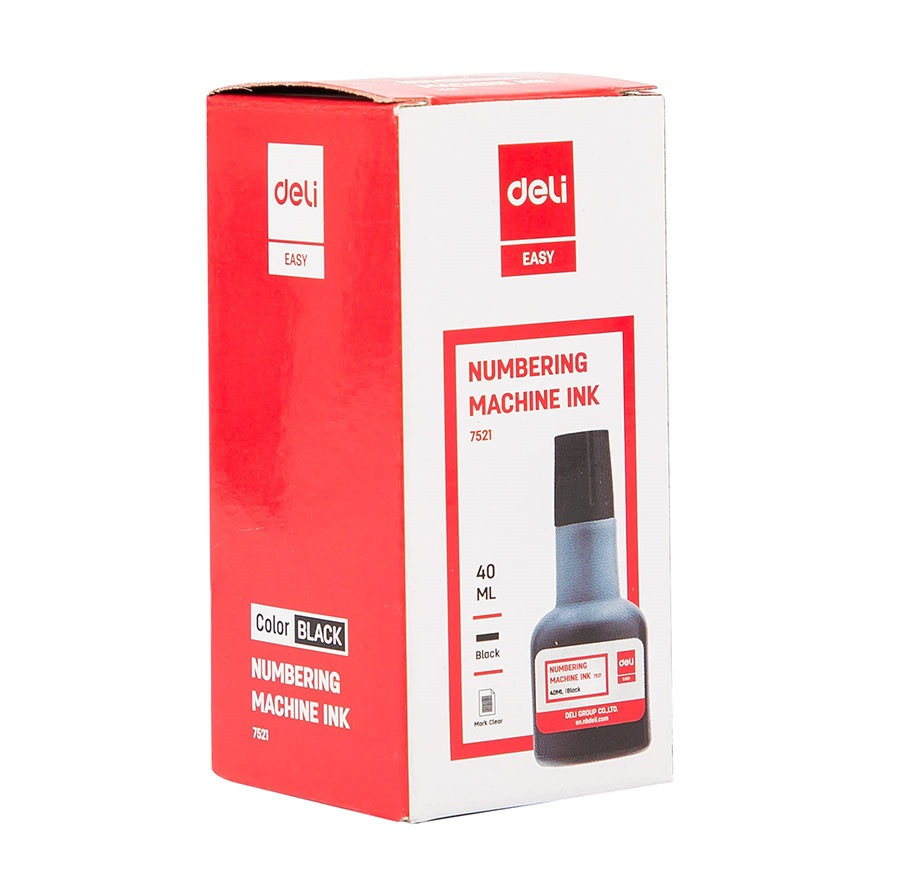 Best deals for Deli 40ml Black Numbering Machine Ink E7521 in Nepal ...