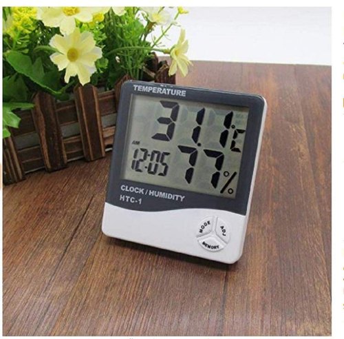 Best deals for Temperature Humidity Time Display Meter with Alarm Clock ...