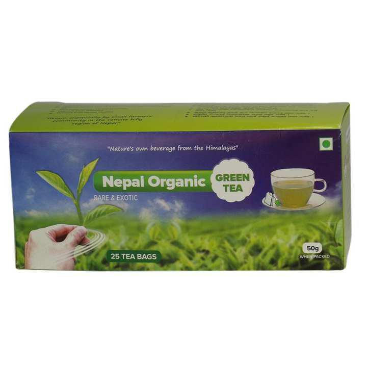Best deals for Nepal Organic Green Tea Leaf Tea 25 Tea Bags- 50g in ...