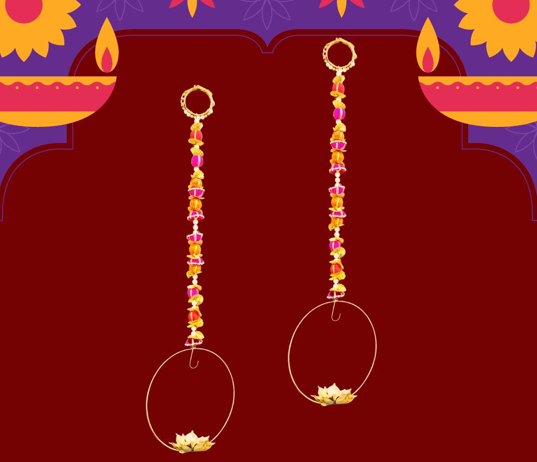 Best deals for Lotus Tea Light Decor Hanging Toran - Single in Germany ...