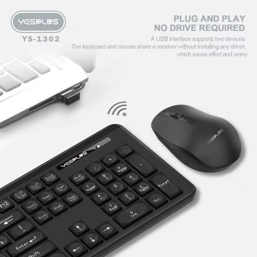 Best deals for YesPlus Y-1302 Wireless Keyboard And Mouse Set in Nepal ...