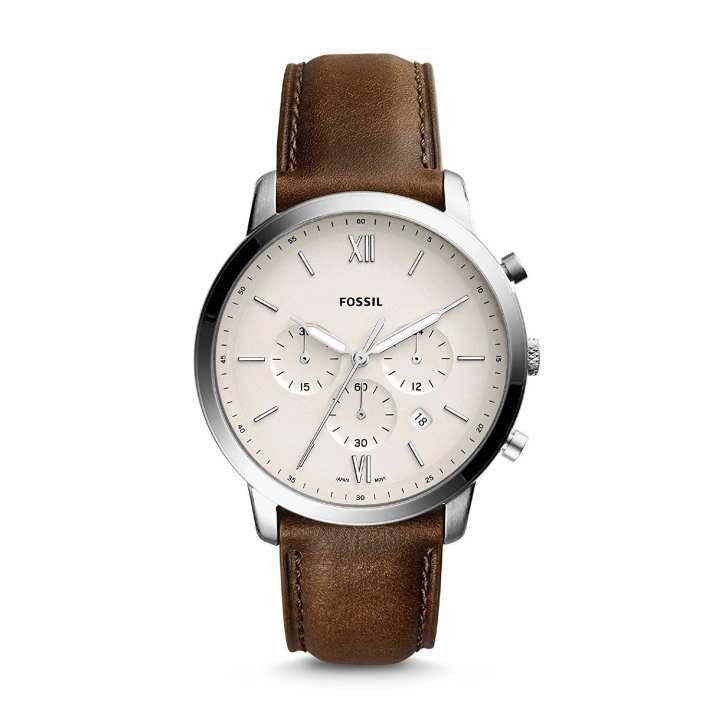 Best deals for Fossil Watch White Dial Chronograph Watch For Men ...