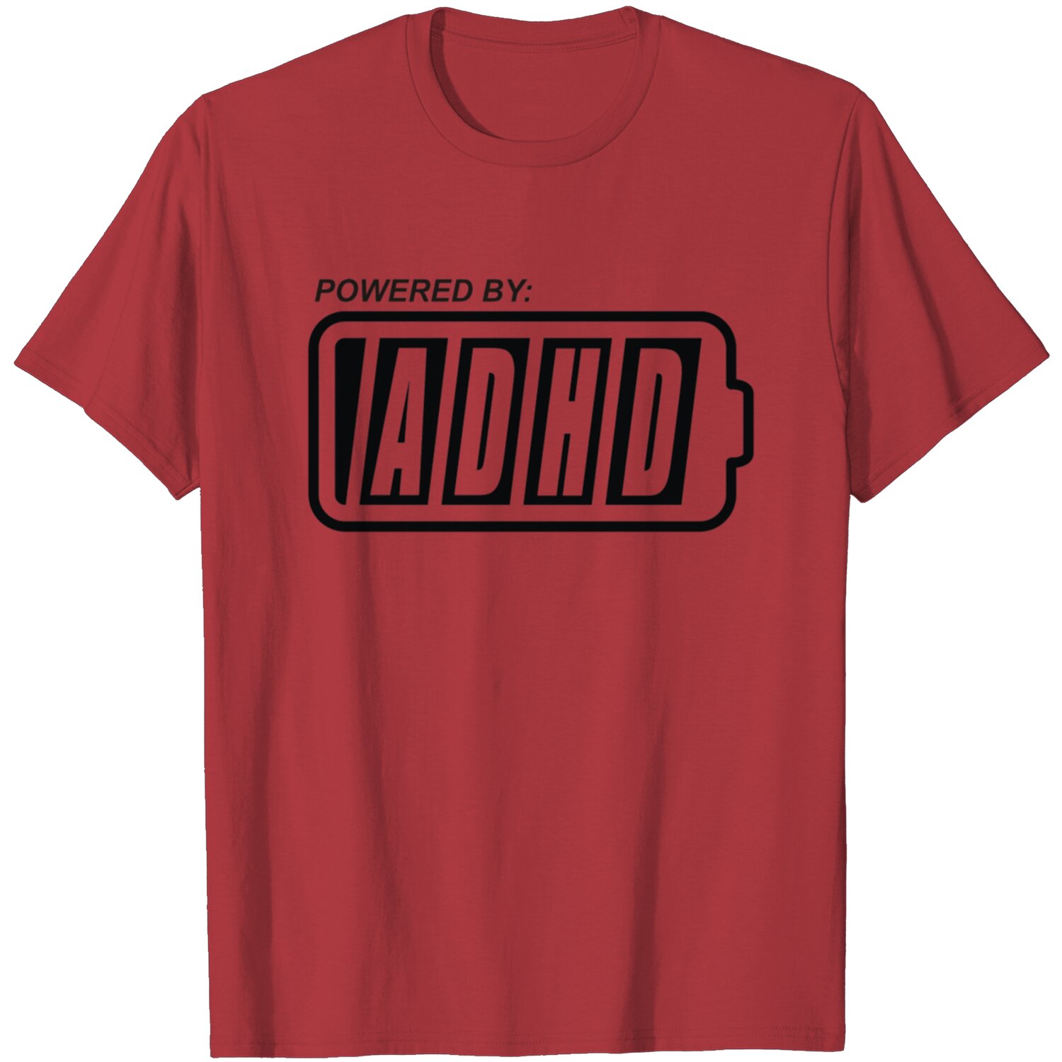 Powered By ADHD T Shirt