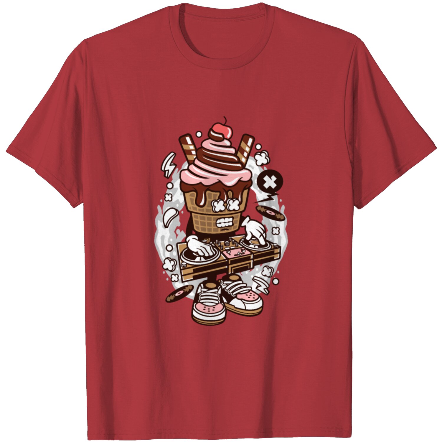 DJ Ice Cream For Animated Characters Comics And Po T Shirt