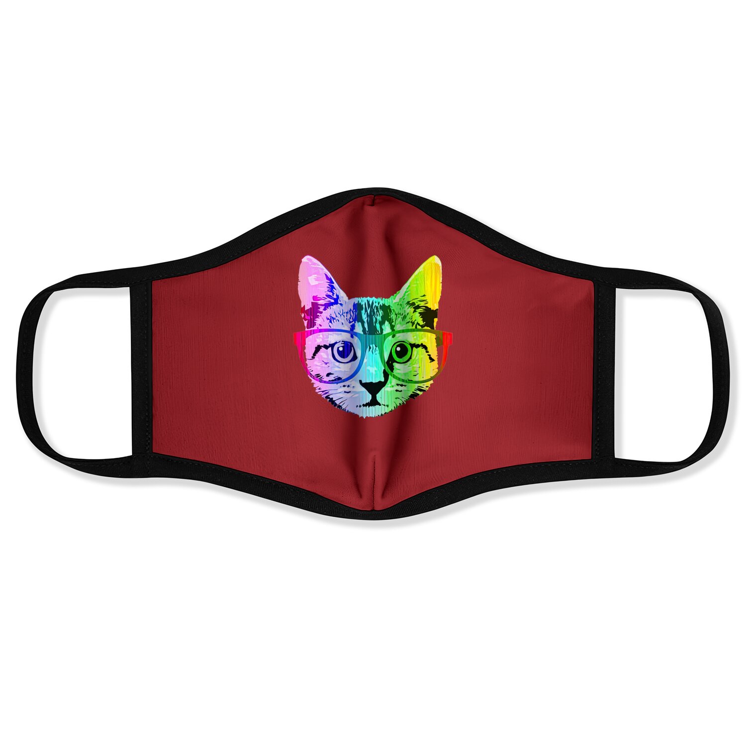 Funny Rainbow Cat - Funny Cats - Face Masks