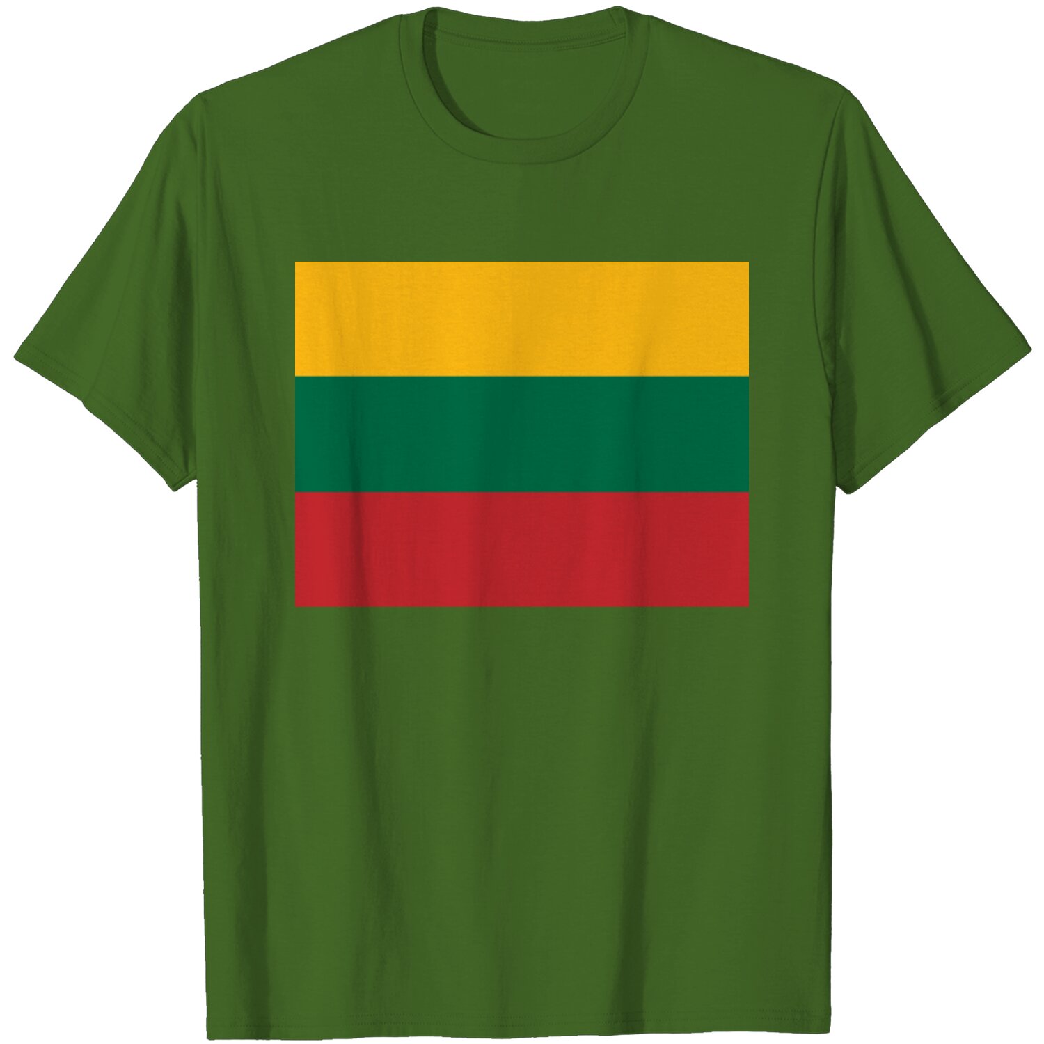 Flag Of Lithuania (lt) T Shirt Designed & Sold By Galya Gubchenko