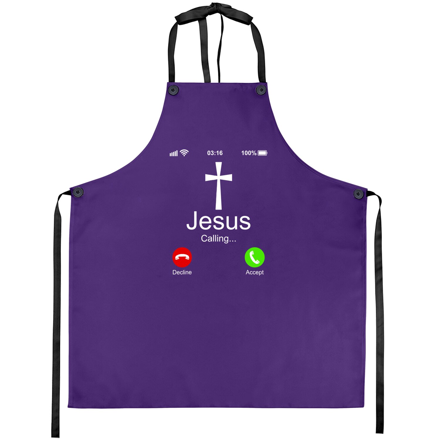 Jesus Is Calling Christian Aprons Designed & Sold By Enes Diriğ