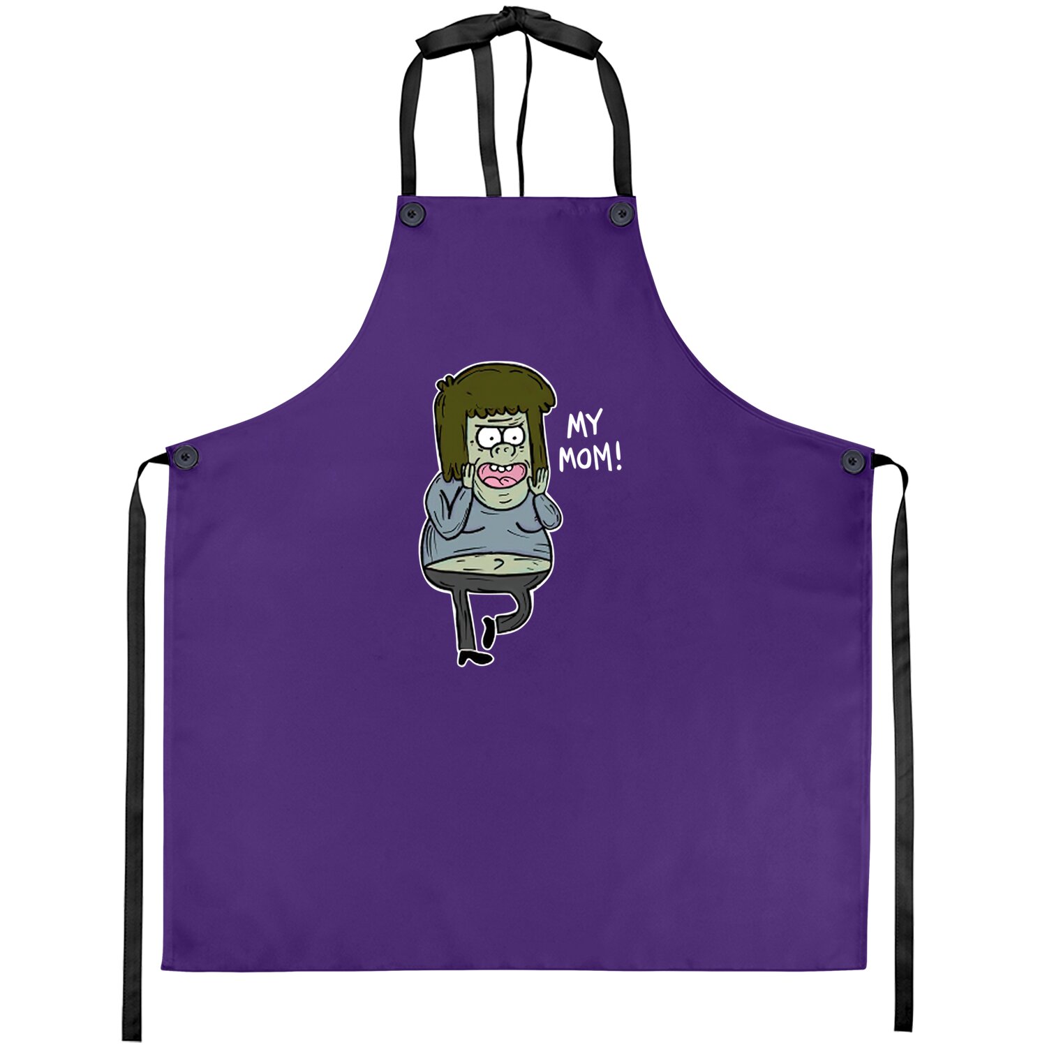 Muscle Man "My Mom!" - Regular Show - Aprons