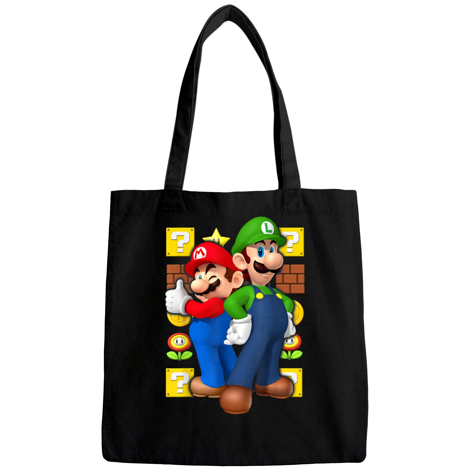 Mario Bags Nintendo Super Mario Luigi Thumbs Up Graphic Designed & Sold ...