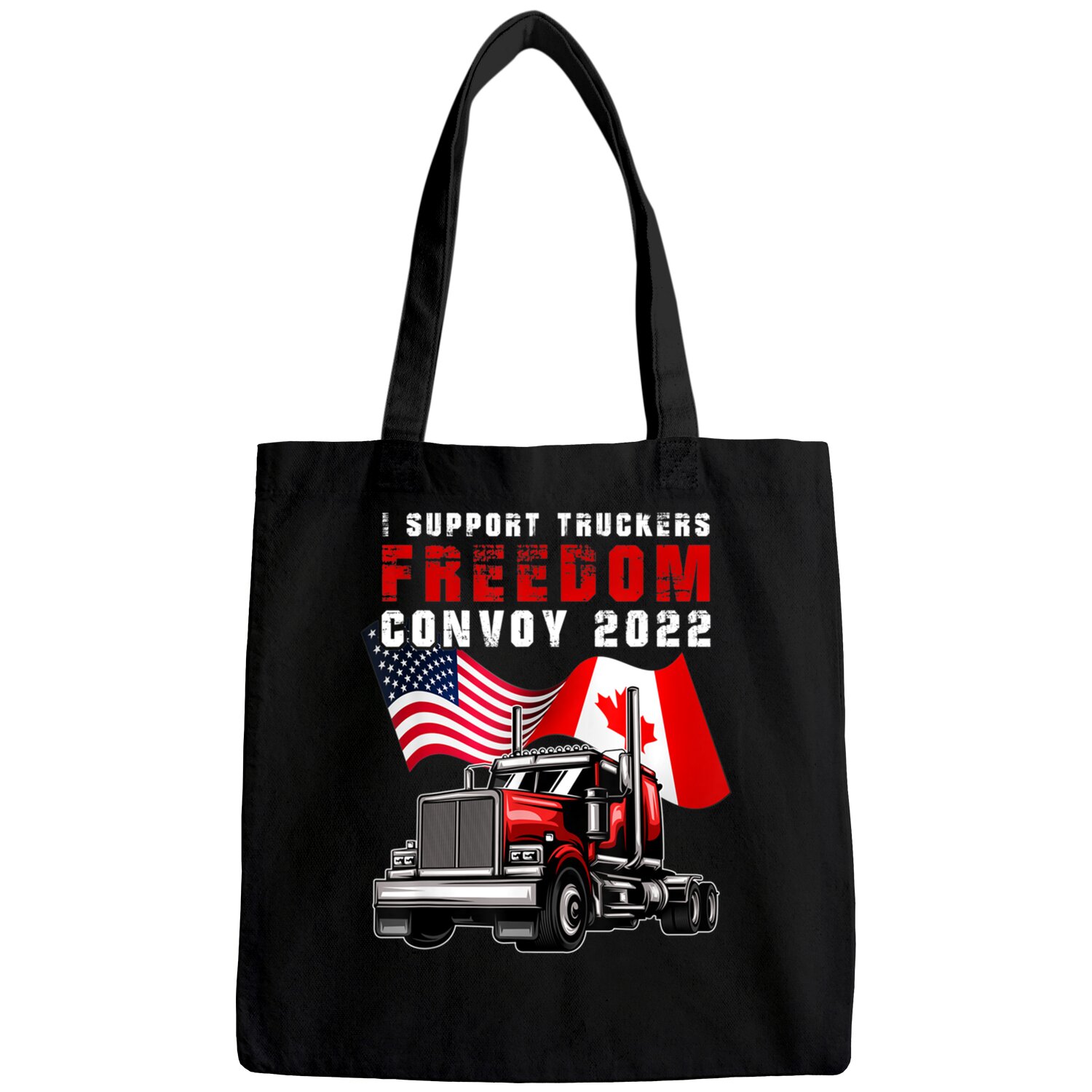 I Support Truckers Freedom Convoy 2022 Canada Truck Driver Bags ...