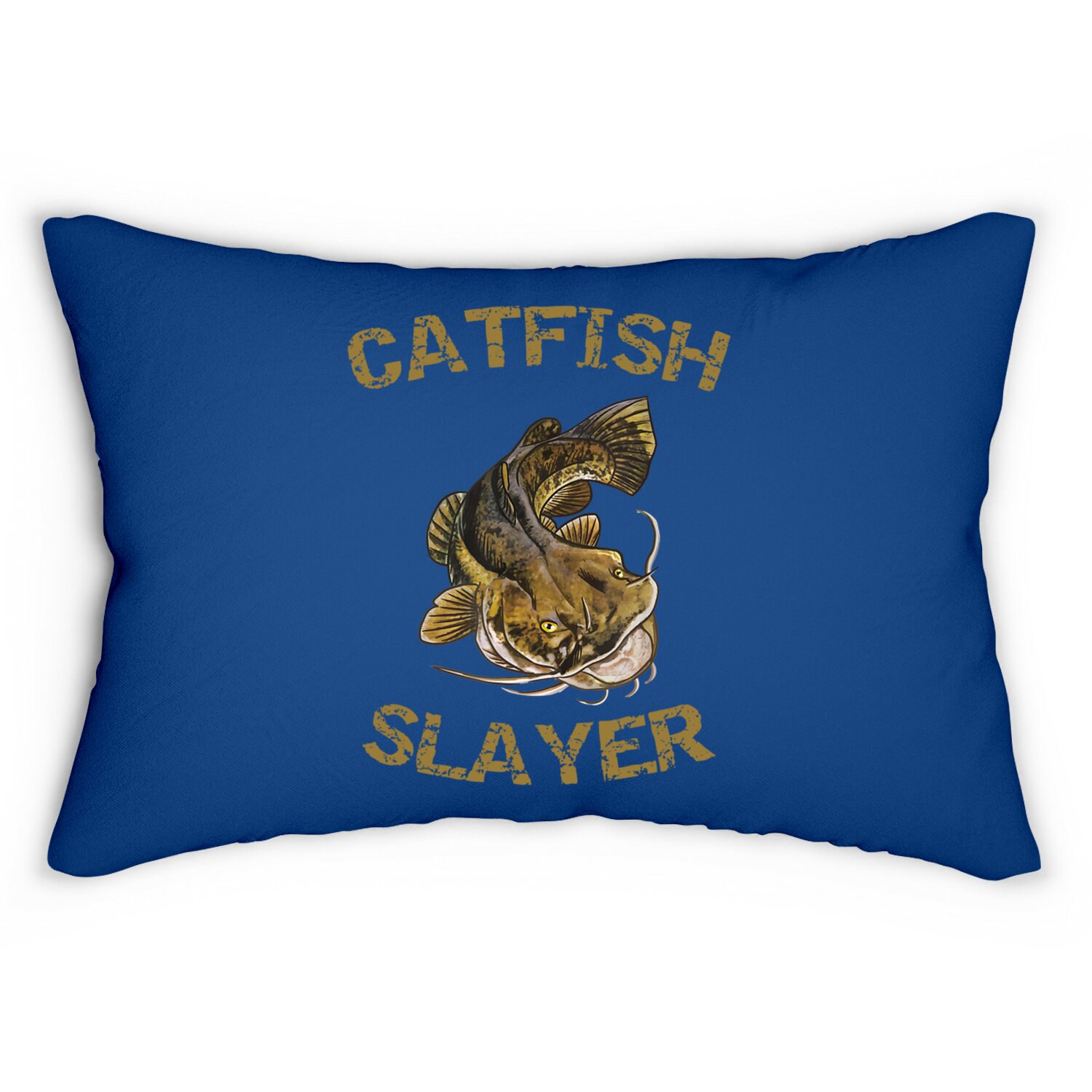 Catfish Slayer | Catfish Lumbar Pillows For Catfish Fisherman