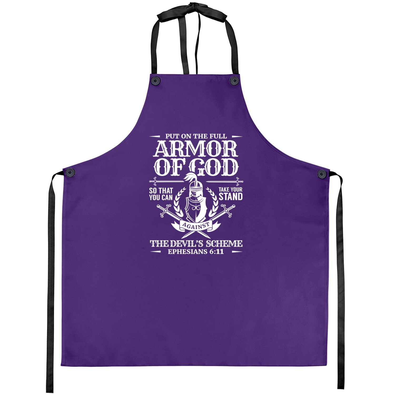 Armor Of God Christian Bible Verse Religious Aprons Designed & Sold By ...