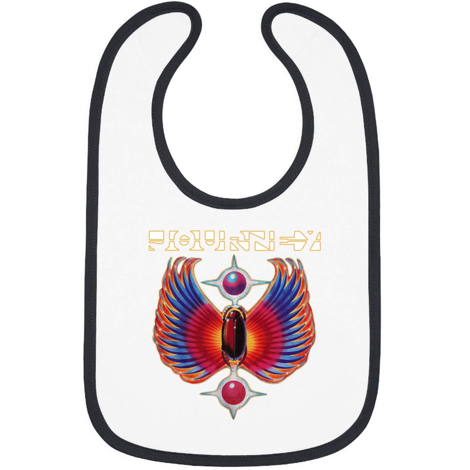 Journey Rock Band Music Group Colored Wings Logo Adult Bibs