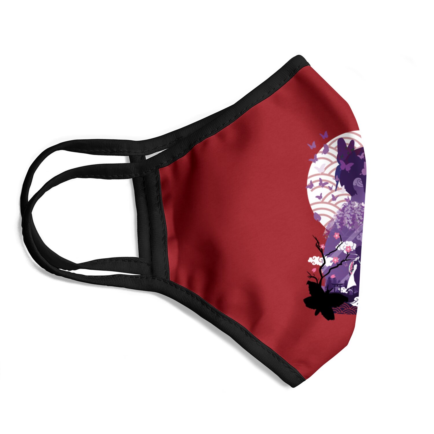 Shinobu Kocho Negative Space - Shinobu Kocho - Face Masks