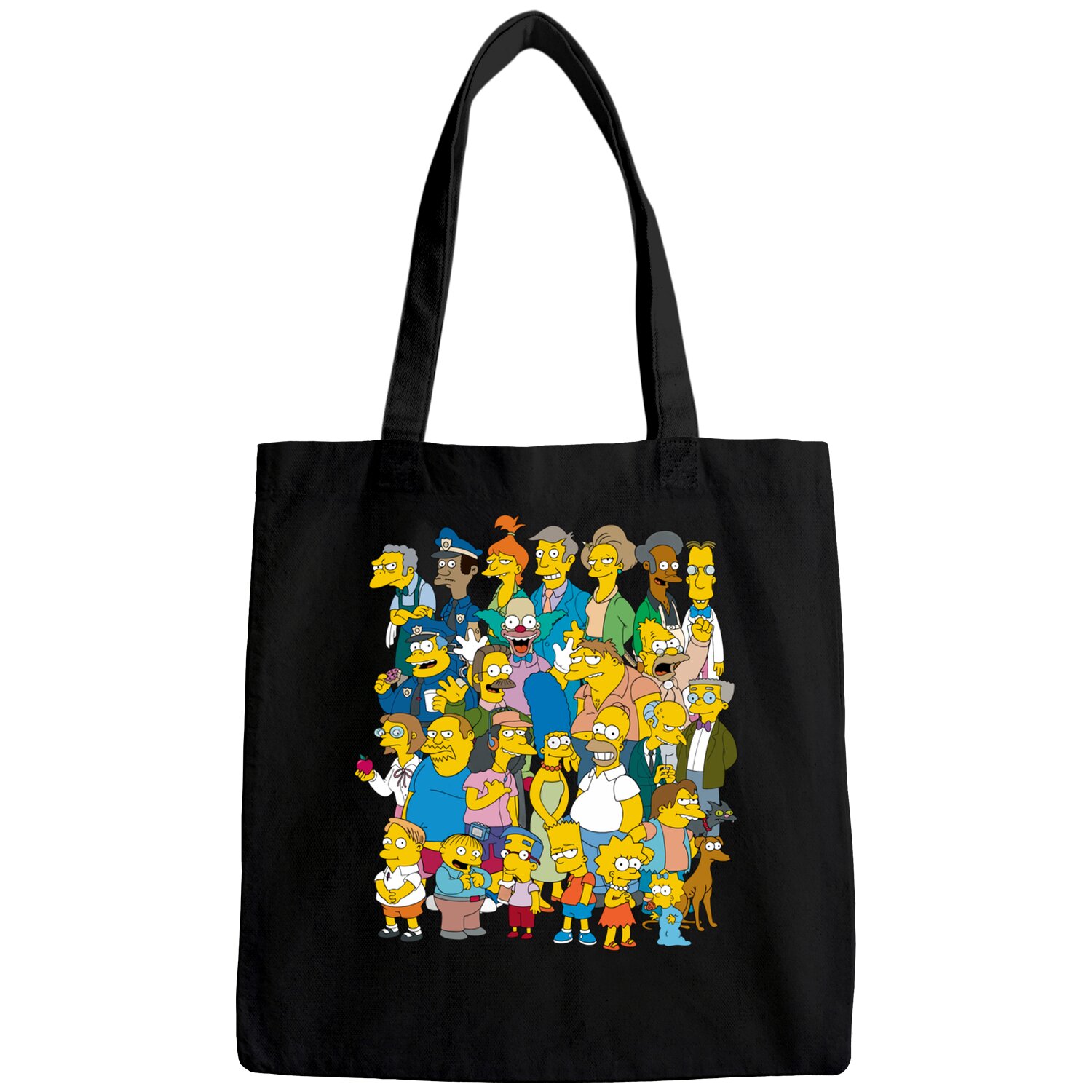 The Simpsons Springfield Group Montage Bart Homer Bags