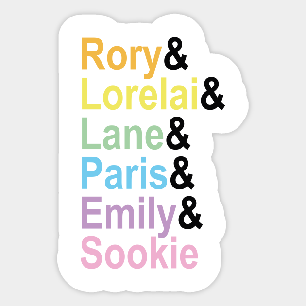 Names - Gilmore Girls - Sticker