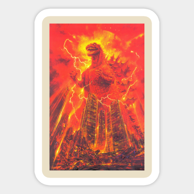 Godzilla 1985 Japanese Design - Godzilla - Sticker Designed & Sold By ...