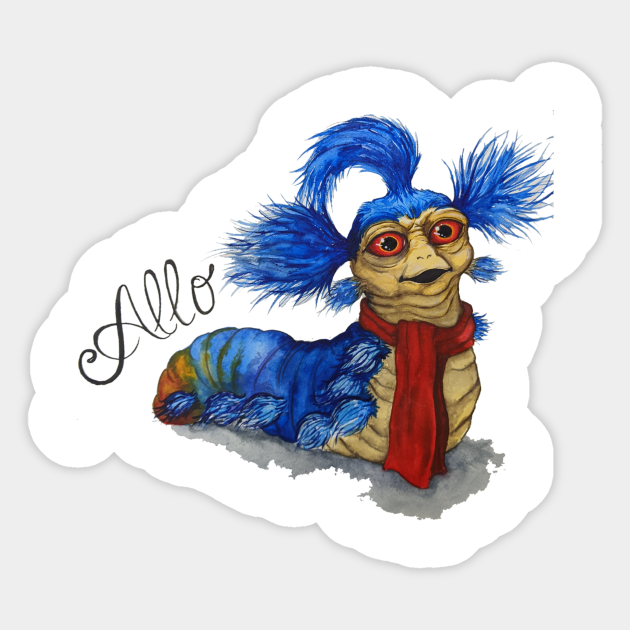 Allo Worm! - Labyrinth - Sticker