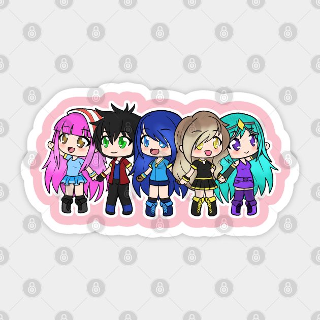 Gacha Krew Family - Itsfunneh - Sticker