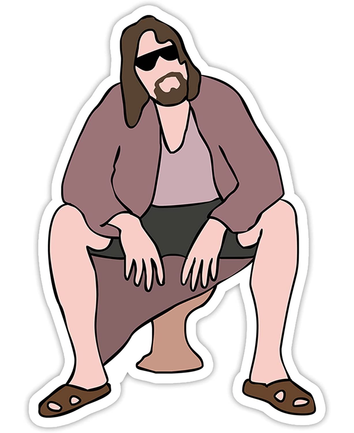 The Big Lebowski The Dude Sticker 3"