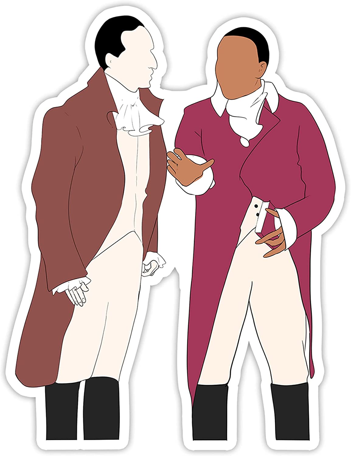 Hamilton Talk Less Smile More Sticker 3"