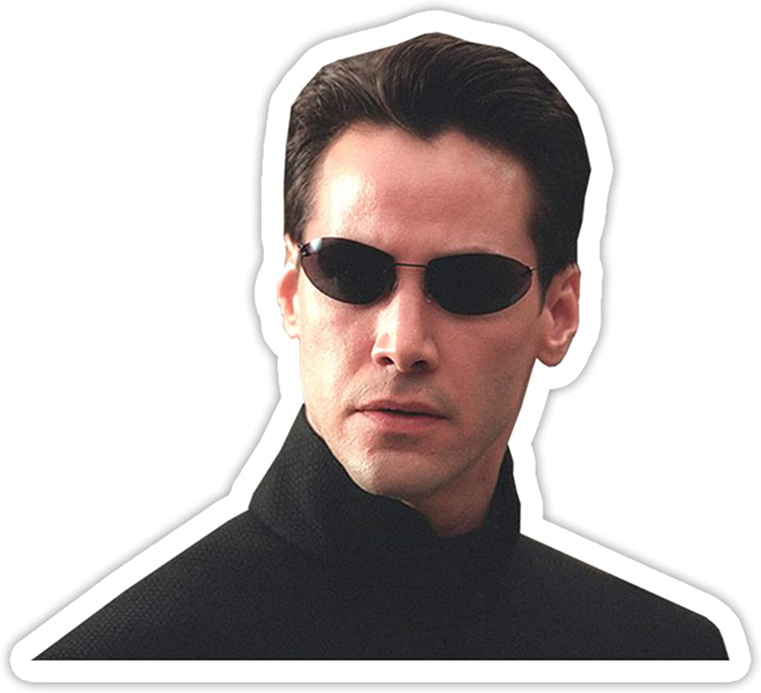 The Matrix Keanu Reeves Sticker 3" Designed & Sold By Ula Sveik
