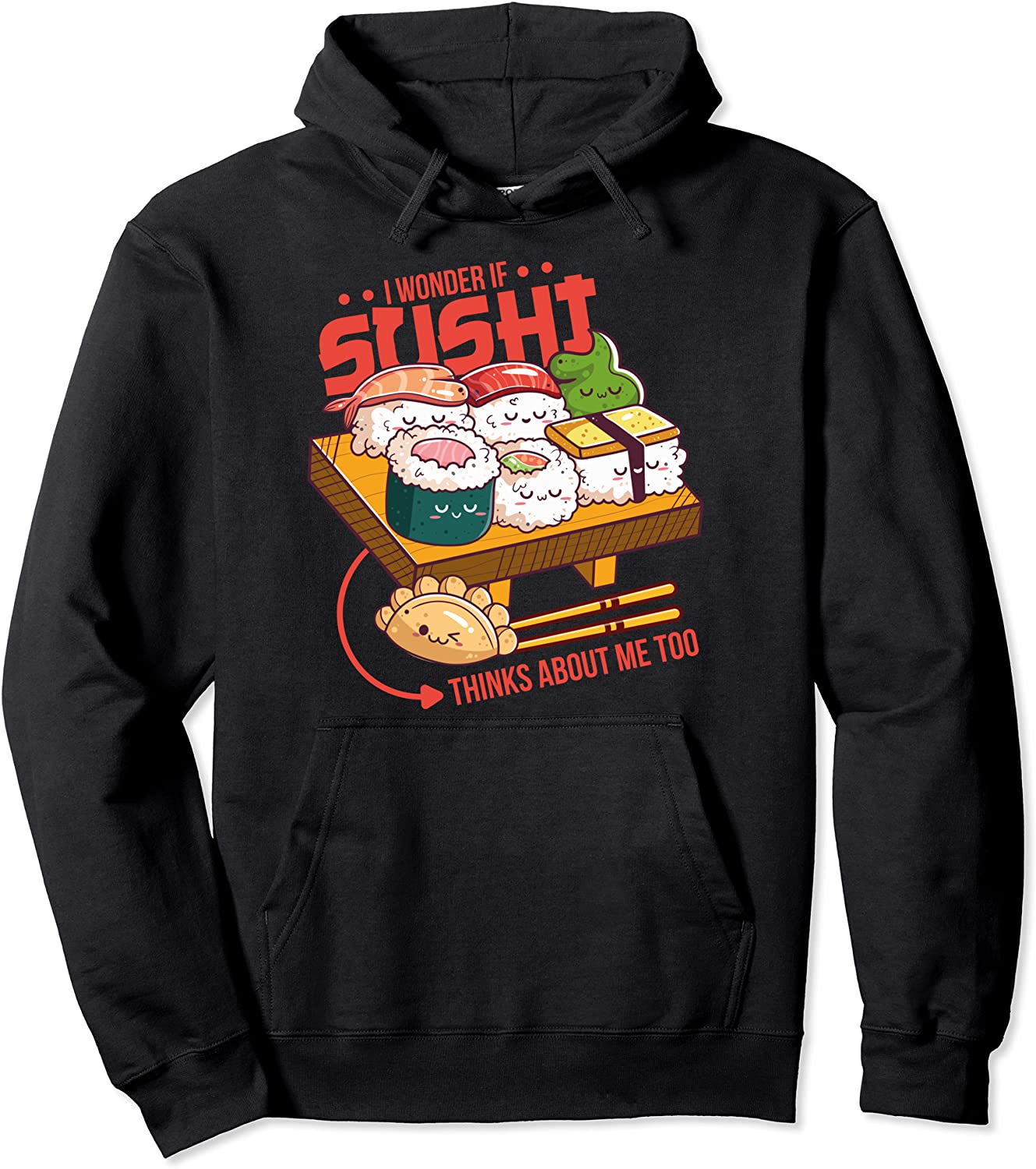 Hoodie Sweater Com Capuz Anime Japonesa Sushi Anime I Otaku I Comida ...