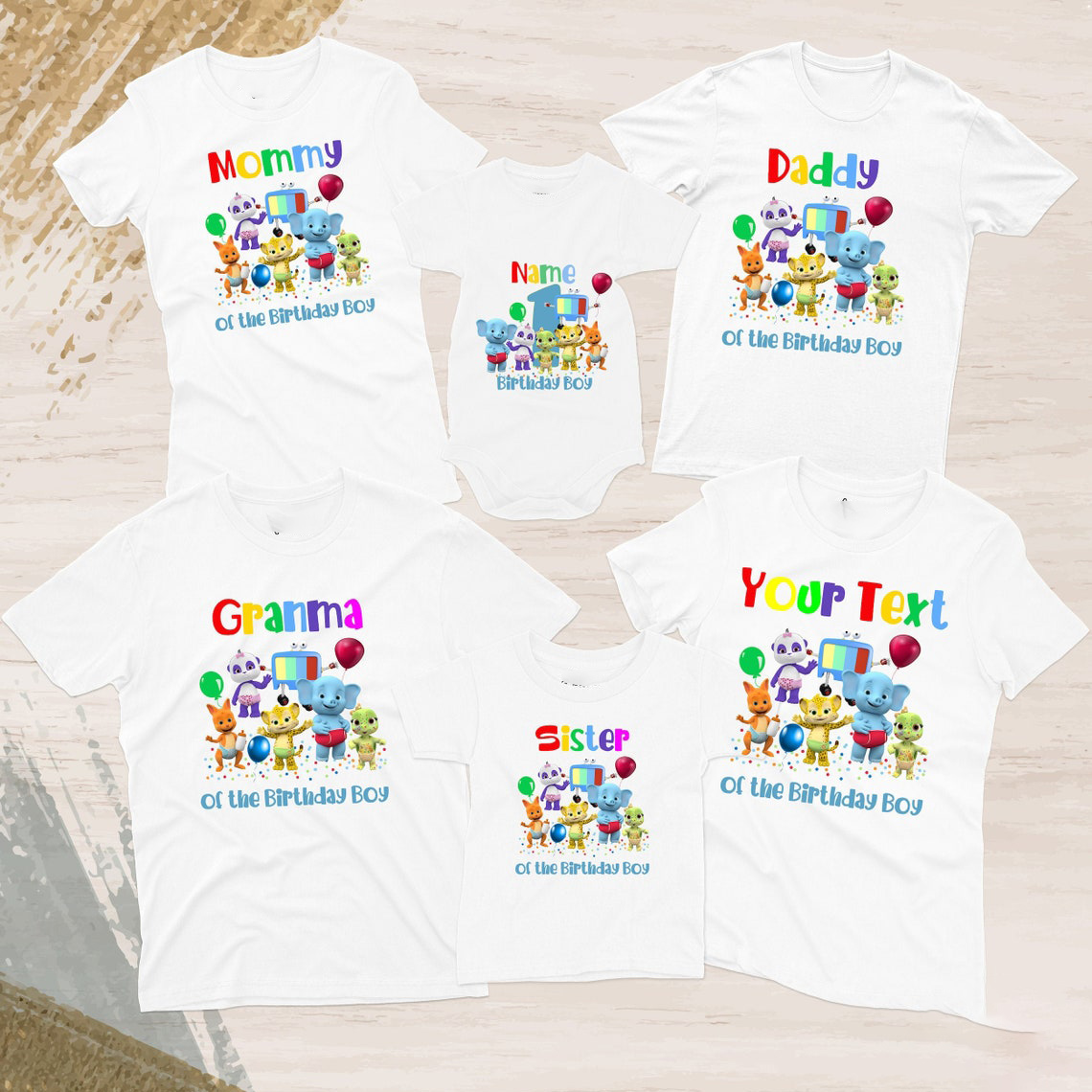 Word Party Family Shirts With Tilly Word Party Birthday Family Matching ...