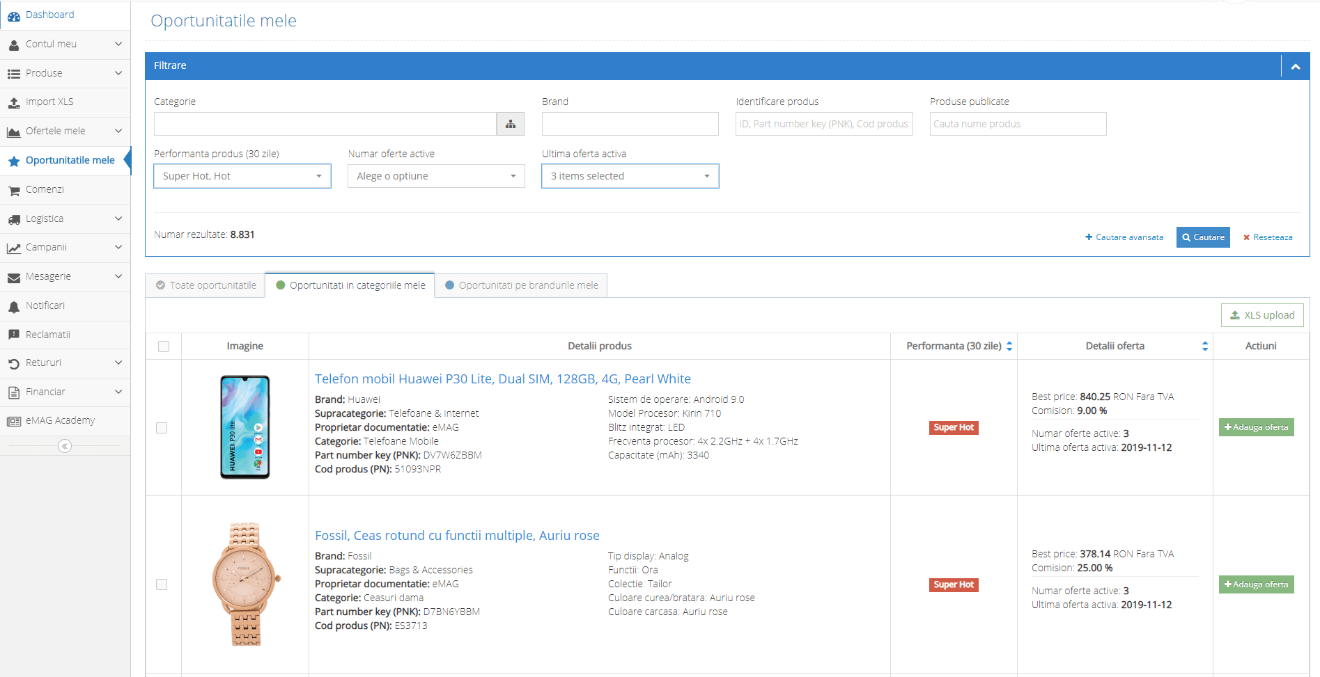 How to associate your offers to the active products on the eMAG ...