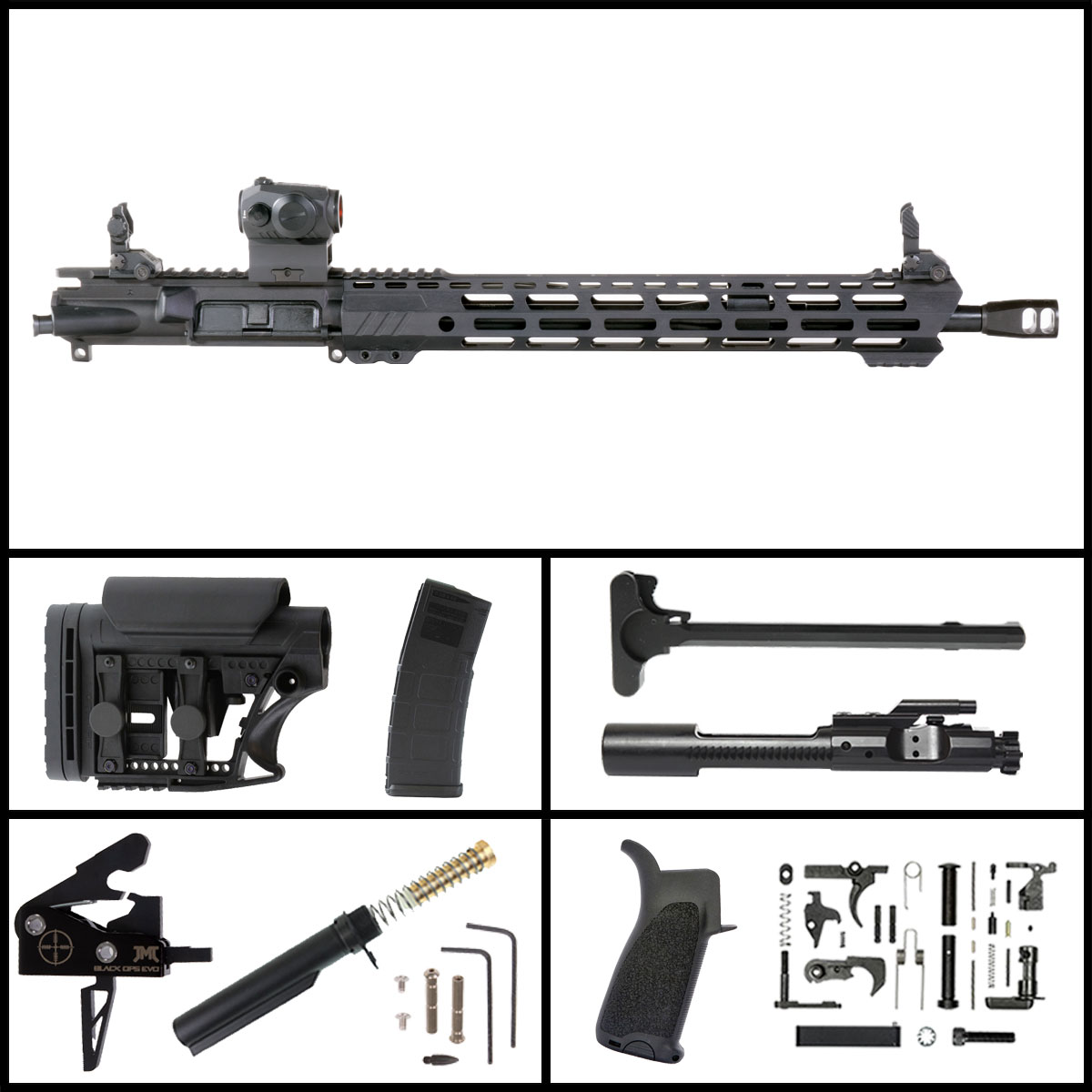 5.56 NATO > AR-15 Full Build Kits (Everything Minus Lower)
