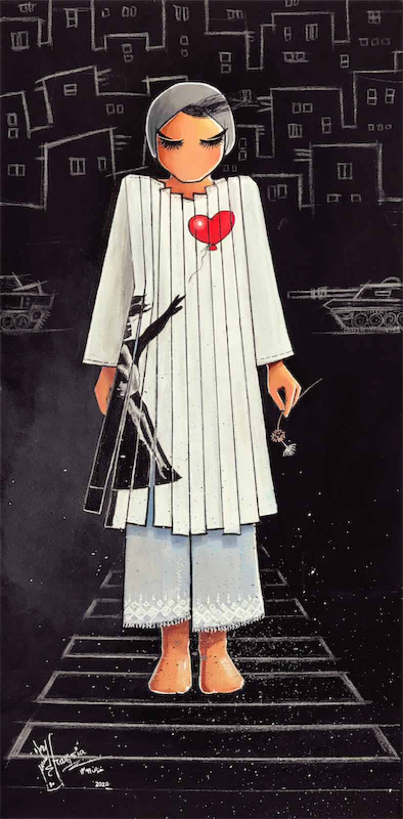 Artworks of Shamsia Hassani in 2020