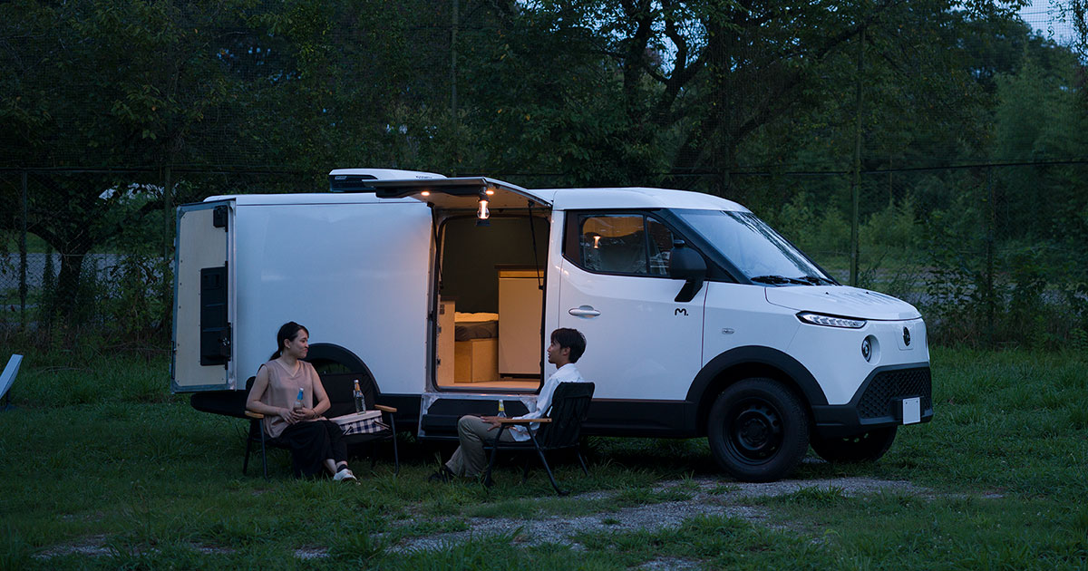 日本初のEVキャンピングカー「moonn. T-01」公式サイト
