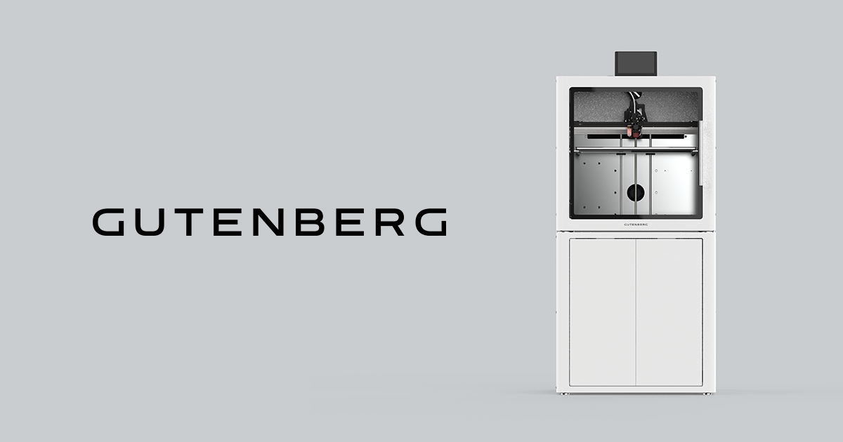Gutenberg Inc. 3D printer development venture company designed/manufactured in Japan
