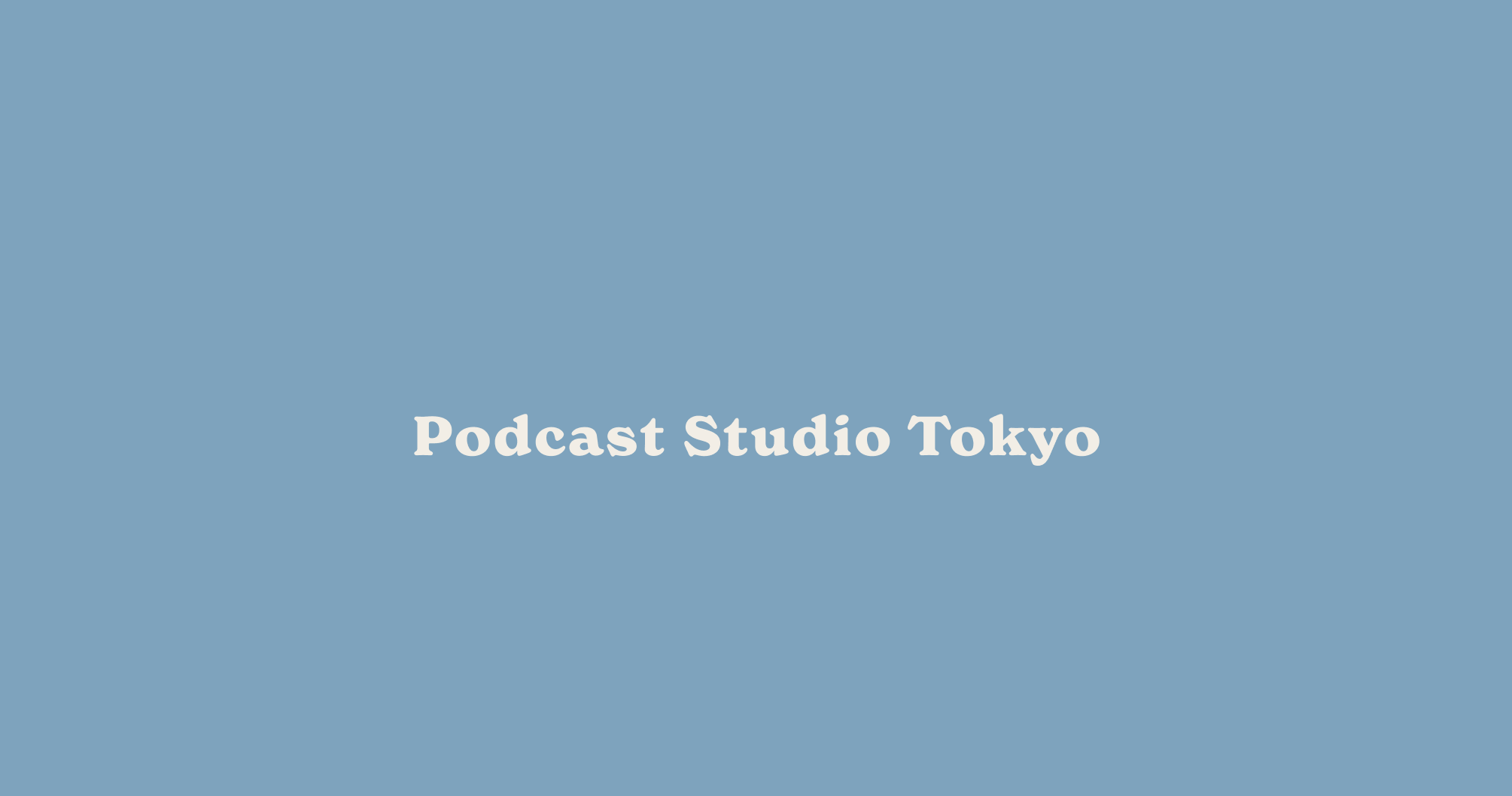 Podcast Studio Tokyo