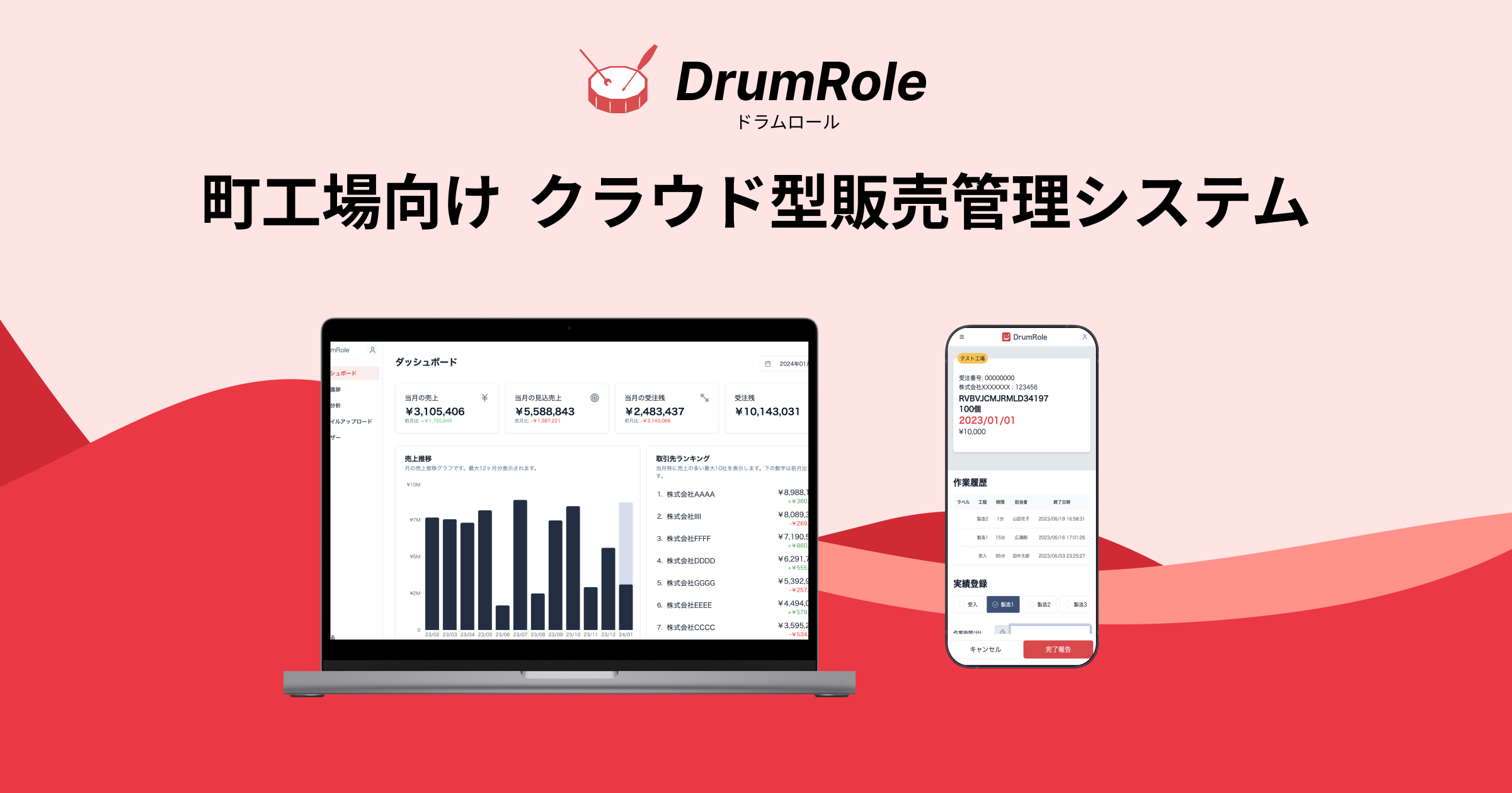 DrumRole | 町工場向けクラウド型販売管理システム