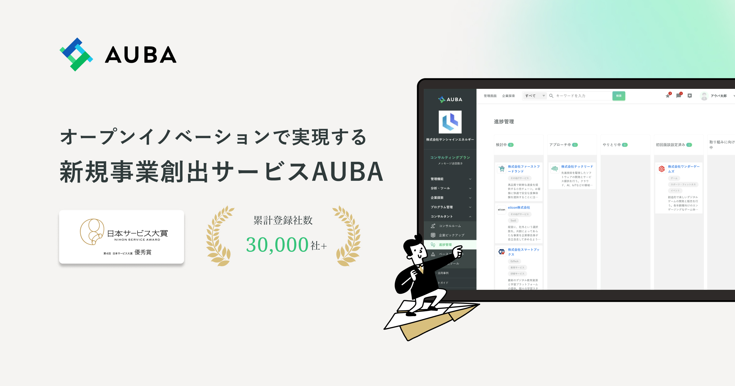 日本最大級オープンイノベーションプラットフォーム「AUBA(アウバ)」