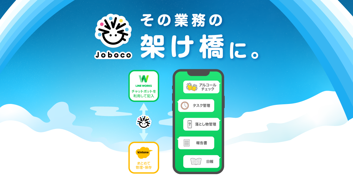 Joboco（ジョボコ）｜LINE WORKSとkintoneを連携