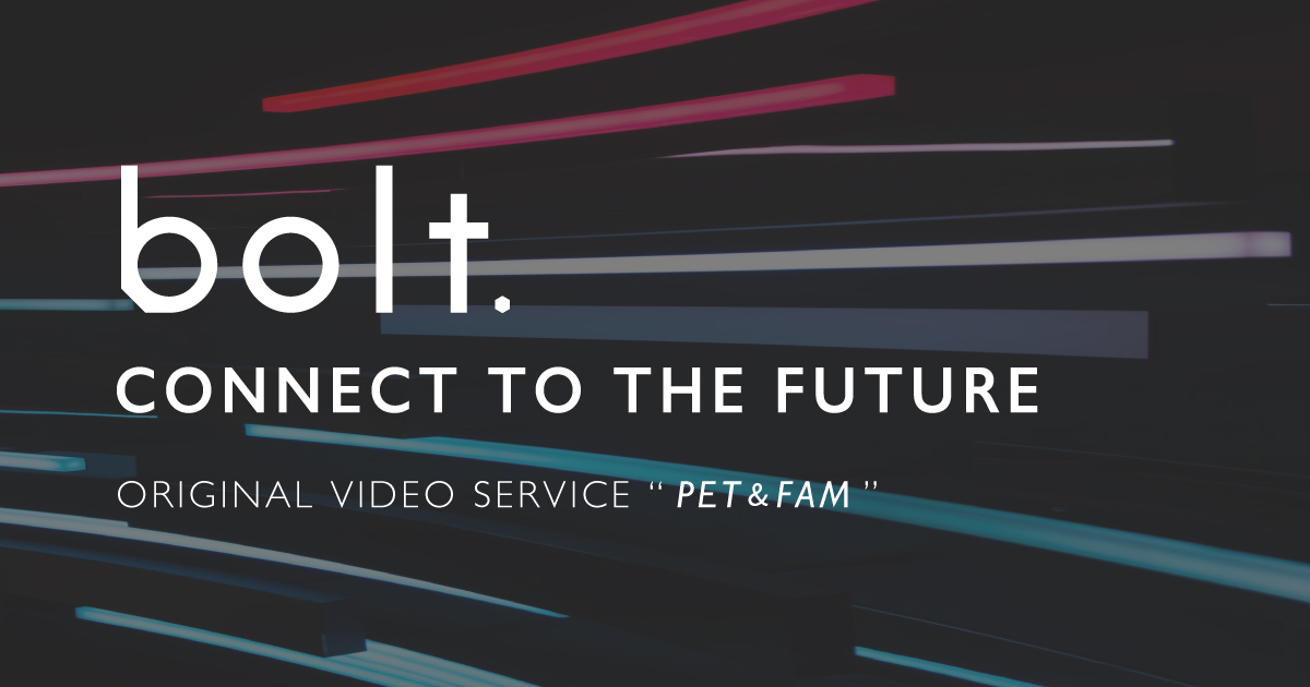 株式会社 bolt. | COMPANY 〜動画の力で、ココロも暮らしも豊かに