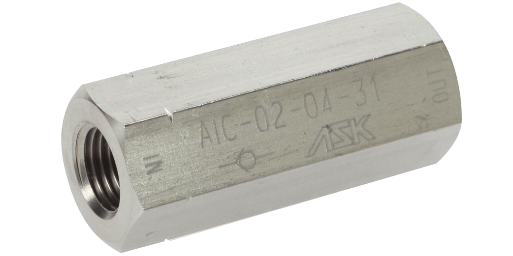 In-line check valve (SUS-spec)