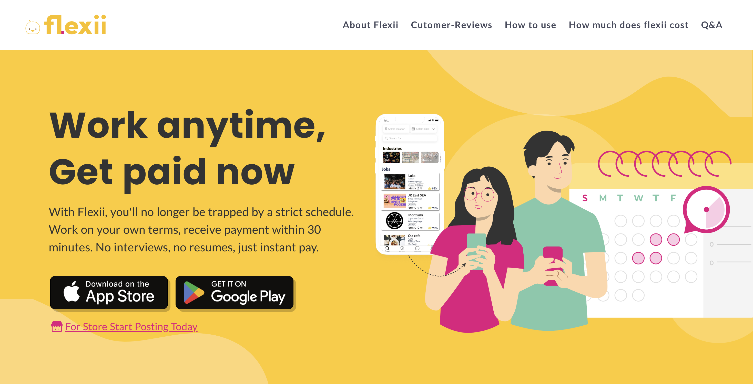 flexii | Work anytime, Get paid now
