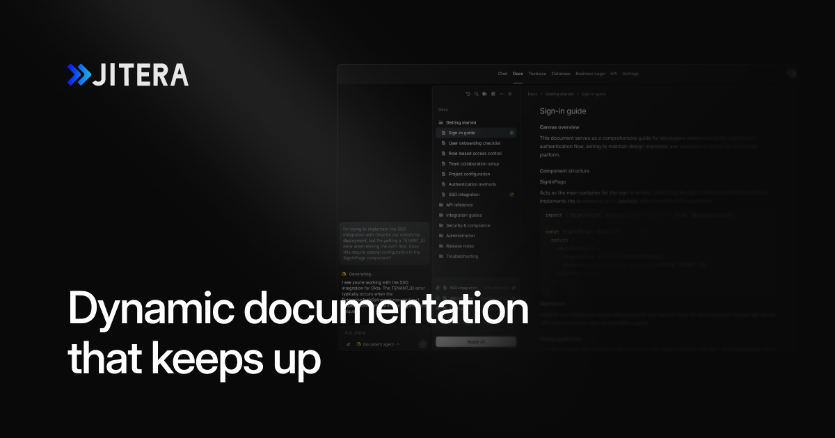 Jitera: AI-Powered Documentation for Enterprises