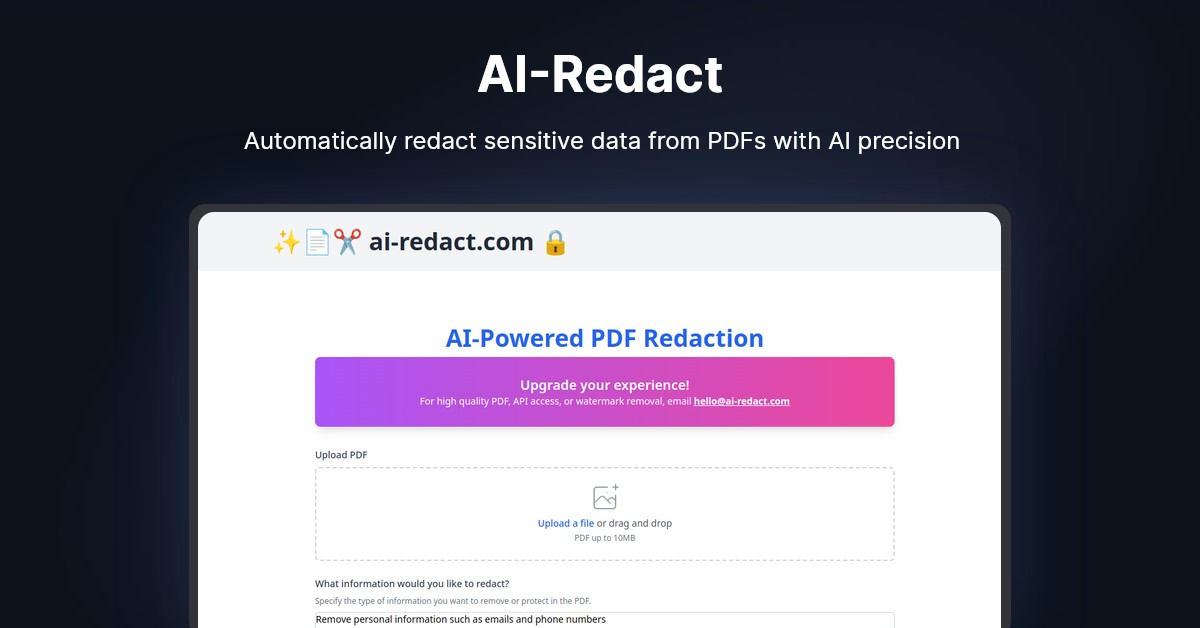 AI-Redact: AI-Powered PDF Redaction Tool | Deepgram