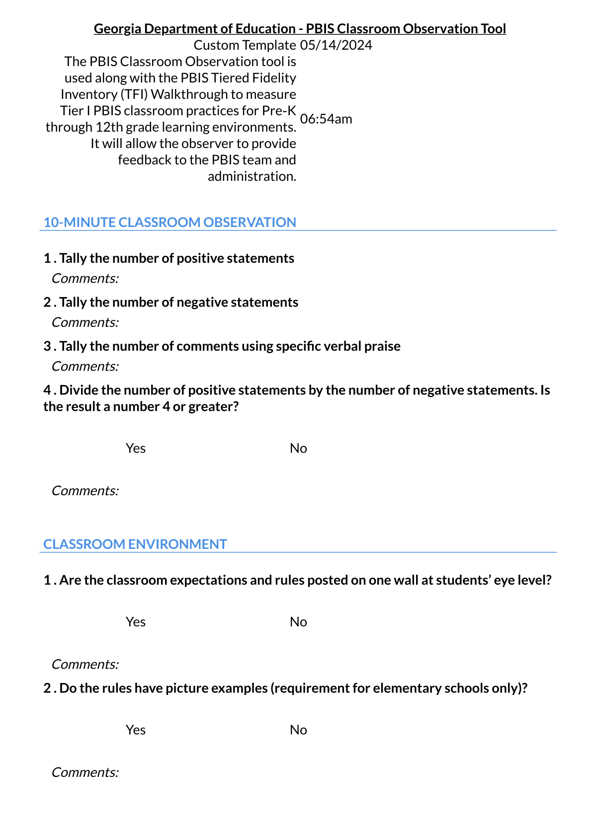Template Library - Education Walkthrough